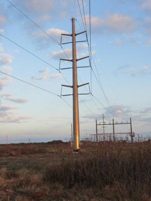 China 12M - 30M Hot Dip Galvanized Tubular Steel Pole 110kv Voltage Long Life for sale
