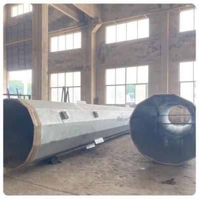 China Hot Dip Galvanized Steel Power Poles For Transmission Line With Bitumen for sale