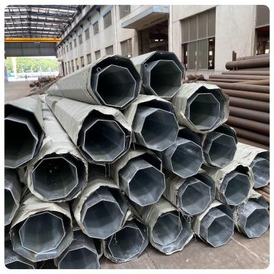 China 30-50FT Polygonal Hot Dip Galvanized Electrical Power Steel Pole for sale