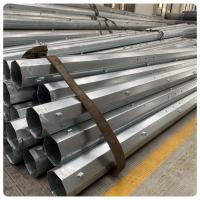 China 11KV and 33KV Hot dip Galvanized connical Pole for sale