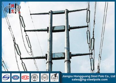 China Q345 Overlap Type Conical Tapered Pole With Climbing Ladder Waterproof for sale
