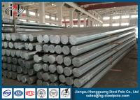 China 450daN   Steel Utility Electrical Power Pole GR65 With More Than 25 Years Life Period for sale