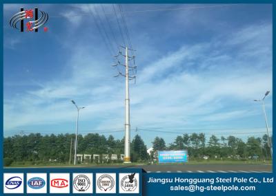 China 15-30M Conical Electrical Power Pole Tapered Steel Pole With Easy Installation for sale