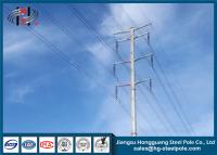 China Round Transmission Line Metal Steel Power Pole Electrical Post Long - Life for sale