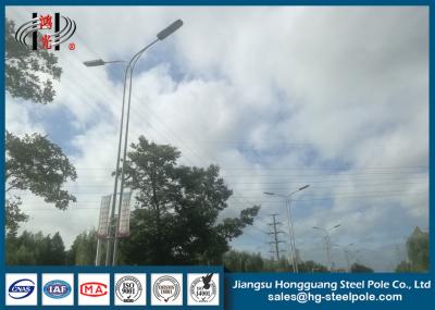 China 10m ODM / OEM Design Outdoor Street Light Poles With Arm For Lighting for sale
