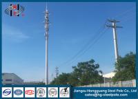China 15M - 60M Hot Dip Galvanized Telecommunication Towers For Signal Broadcasting for sale