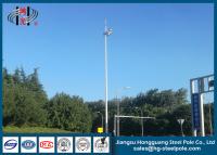 China 15m Height Q345 Floodlighting Steel Utility Poles With Platform For Stadium for sale