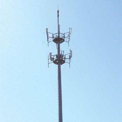 China Galvanized Direct Buried Installation Electrical Power Pole In -40°C To 50°C Temperature Range for sale