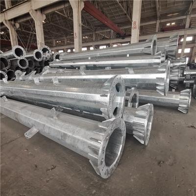 China High Impact Resistance Galvanized Steel Pole For Long-lasting Durability for sale