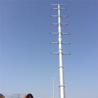 China 35FT Galvanized Electrical Power Pole For distribution Line Hot roll steel for sale