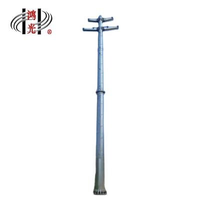 China Hot Dip Galvanized Steel Power Pole with 10-Year Warranty and 5-15m Height for Transmission Line for sale