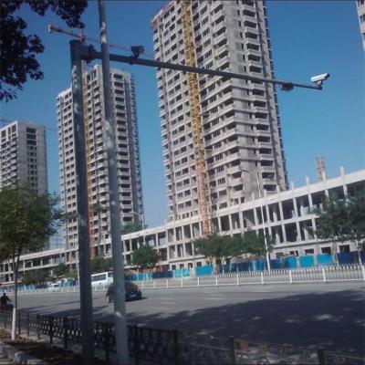 China 1-10m CCTV Camera Pole with Wind Resistance 120 Km/h and Hot Dip Galvanized Powder Coated Finish for Outdoor Surveillance for sale