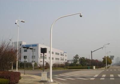 China Flange Connection Steel Tubular Pole with +-2% Tolerance and 20-50 Years Lifespan for Traffic Signals and Security Cameras for sale