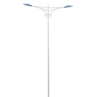China Durable Steel Tubular Pole with 20-50 Years Lifetime, Galvanized/Painted/Powder Coated Surface, and Flange Connection for Outdoor Lighting for sale