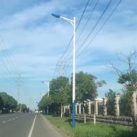 China Galvanized Steel Tubular Pole with Flange Connection and 15 Years Warranty for Street Lighting for sale