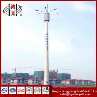 China Steel Tubular Pole with ±2% Tolerance Flange Connection and More Than 25 Years Lifespan for Heavy Duty Support for sale