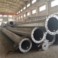 China Hot-Dip Galvanized Electrical Power Pole with 400mm X 400mm Base Plate and 50 Years Lifetime for Durable Outdoor Use for sale