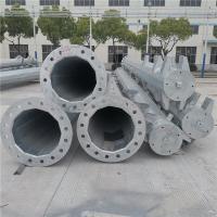 China Hot-Dip Galvanized Electrical Power Pole with 50 Years Life Time and Earthquake Resistant Design for sale