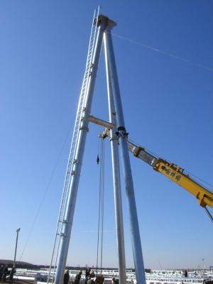 China Hot Dip Galvanized Electrical Power Pole with 15 Years Warranty and Earthquake Resistant Design for Stable Electricity Distribution for sale