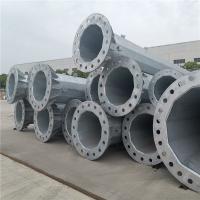 China Hot-Dip Galvanized Steel Power Pole with 86um Galvanization Thickness and 15-Year Warranty for Reliable Power Transmission for sale