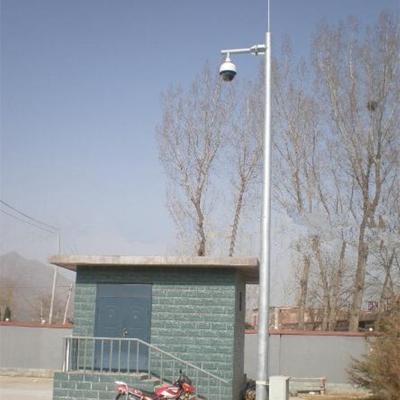 China CCTV Camera Pole with 1-10m Length Hot Dip Galvanized Surface and 120 Km/h Wind Resistance for Secure Surveillance for sale