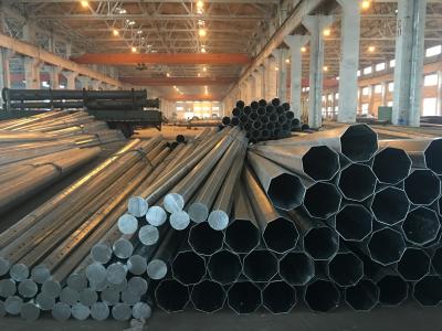 China HDG 12m 500KV Electric Steel Tubular Swaged Pole Overlap Connection for sale
