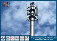 China Communication Monopole Mobile Antenna Tower For Broadcasting With Climbing Ladder for sale