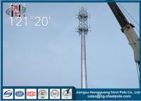 China Communication Monopole Mobile Antenna Tower For Broadcasting With Climbing Ladder for sale