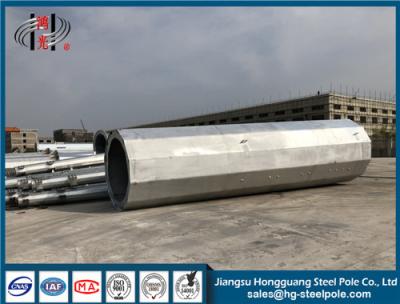 China Hot Dip Galvanized Polygonal Tubular Steel Pole For Electrical Power Transmission for sale