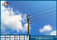 China Anti - Rust Electric Telescoping Metal Utility Pole For Distribution Line for sale