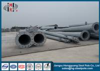 China Steel Tapered Q235 Polygonal Power Transmission Poles With Hot Dip Galvanized 15m for sale
