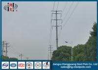 China Low Voltage Dodecagonal Galvanized Electric Pole With Bitumen Painted 20m for sale