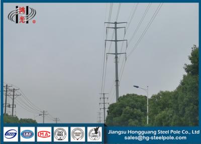 China Low Voltage Dodecagonal Galvanized Electric Pole With Bitumen Painted 20m for sale