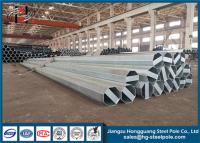 China 25-40FT Galvanized Tubular Steel Pole Octagonal Electric Distribution Q345 for sale