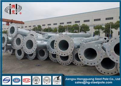 China Hot Dip Galvanized 45FT Steel Pole Transmission Line For Power Transmission for sale