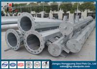 China 69KV Electrical Power Pole Hot Dip Galvanized Transmission Line Pole Q345 45m for sale
