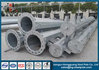 China 69KV Electrical Power Pole Hot Dip Galvanized Transmission Line Pole Q345 45m for sale