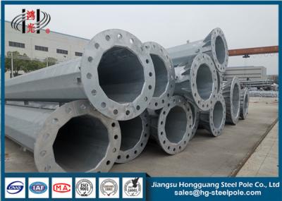 China Q355 Steel Conical Pole 10KV Power Line Pole Electrical Post Anti - Corossive for sale