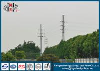 China 10KV Bitumen Tapered Electrical Steel Tubular Pole Q345 For Transmission Line for sale