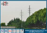 China Conical Shape Q460 220kv Hot Dip Galvanized Pole For Transmission Line for sale