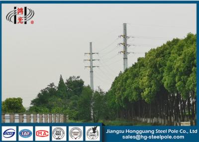China Conical Shape Q460 220kv Hot Dip Galvanized Pole For Transmission Line for sale