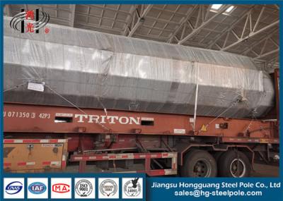 China Q345 Steel Electric Pole For Power Transmission Line Project Hot Dip Galvanized for sale