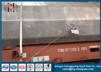 China Galvanized Steel Electric Pole , Transmission Steel Post Q355 With Welded Type for sale