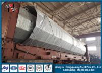 China Q235 Q345 Steel Octagonal Conical Power Transmission Poles With Climbing Rung for sale