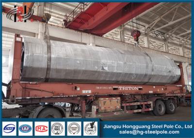 China Q420 220kv Polygonal Steel Tubular Pole , Hot Dip Galvanised Steel Pole for sale
