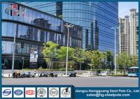 China Commercial High Mast Light Pole Polygonal Steel Conical Flood Light Poles for sale
