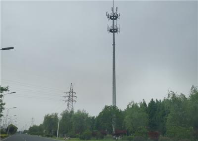 China Telecommunication Towers and Broadcasting Steel Poles with Loadcapacity Up To 10 Tons, Wall Thickness 2.5-16mm, and Wind Resistance Up To 100 km/h for sale