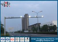 China Steel Tapered Q345 High Mast Light Pole Conical Shape RAL Painted for sale
