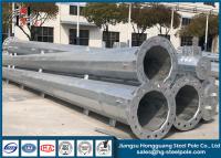 China HDG Steel Tubular Pole For Power Transmission And Distribution With Zinc Coating for sale