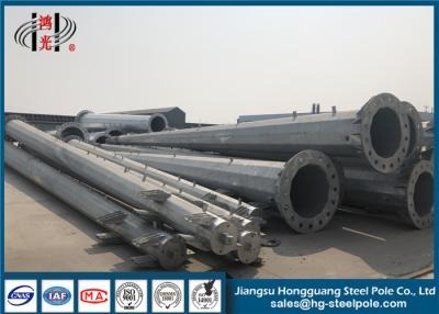 China Electric Overhead Steel Tubular Pole For Transmission Line , ISO Certificate for sale